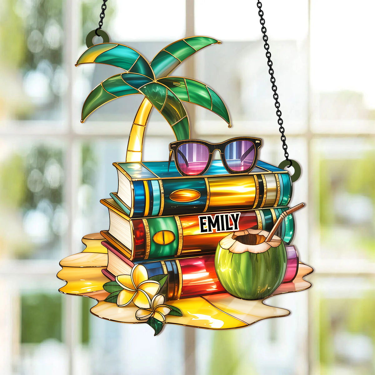 Gift For Book Lover - Escape Into Books and Beaches - Personalized ...
